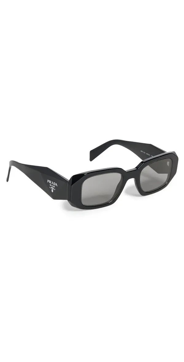 Prada 0pr 17ws Sunglasses - Blk/grey Mirror Int Silver