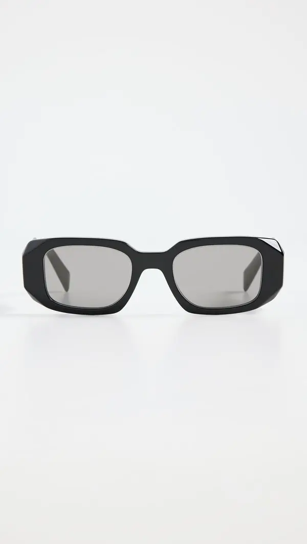 Prada 0pr 17ws Sunglasses - Blk/grey Mirror Int Silver
