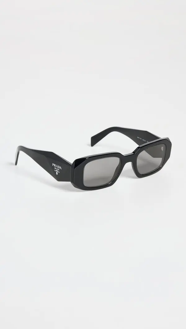 Prada 0pr 17ws Sunglasses - Blk/grey Mirror Int Silver