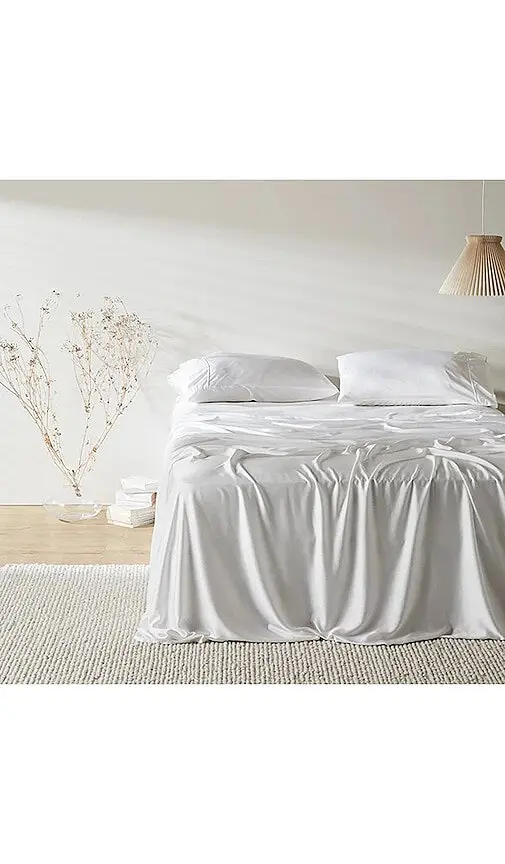 ETTITUDE King Signature Sateen Pillowcase Set In White - Cloud