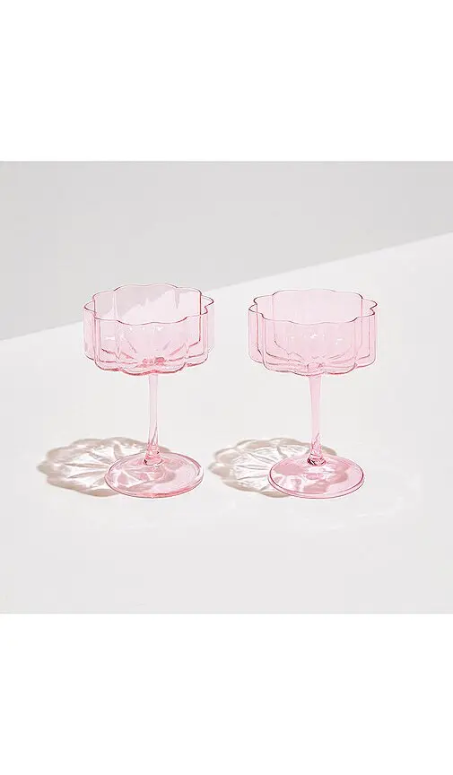 FAZEEK Wave Coupe Glasses Set Of 2