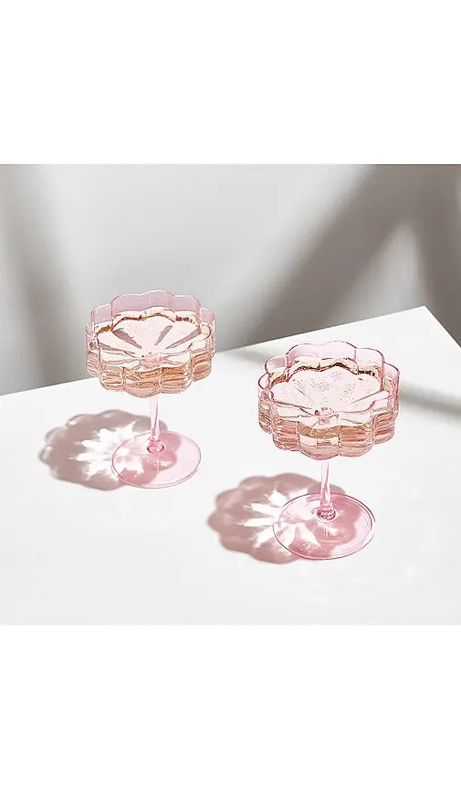 FAZEEK Wave Coupe Glasses Set Of 2