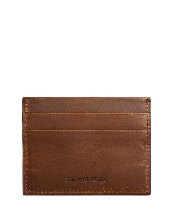 Shinola 5 Pocket Card Case Navigator - Medium Brown