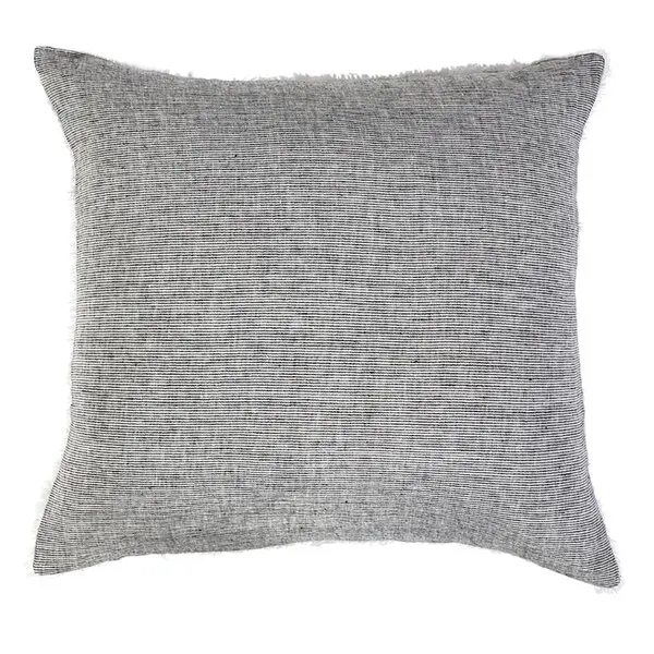 POM POM AT HOME Logan Euro Sham - Charcoal