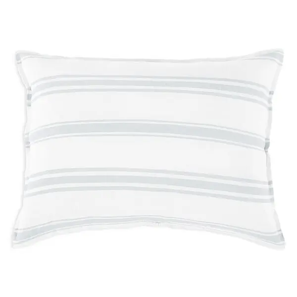 POM POM AT HOME Jackson Sham, Standard - White/ocean