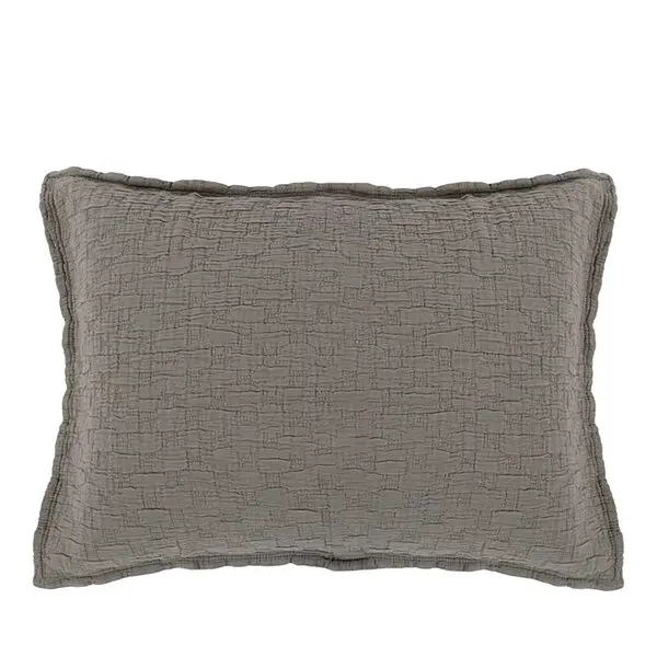 POM POM AT HOME Ojai King Sham - Pebble