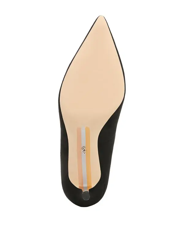 Sam Edelman Vienna Pointed Toe Mid-heel Pumps - Black