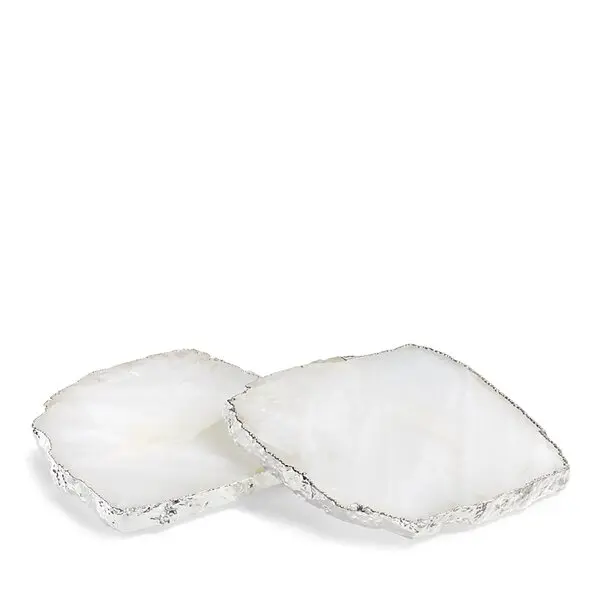 ANNA NEW YORK Anna Rablabs Kivita Coasters - Crystal Silver