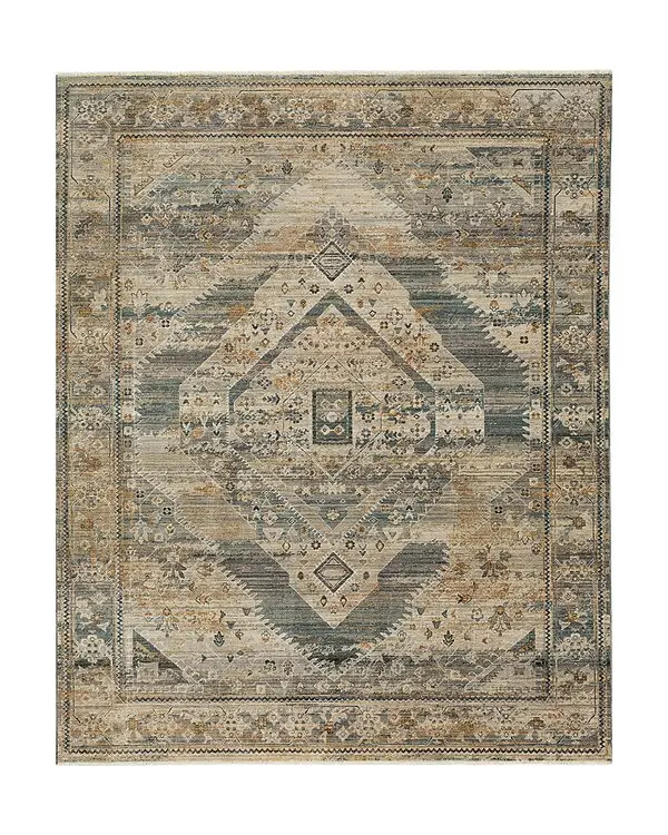 KARASTAN Echo Gamin Area Rug, 6'7 X 9'6 - Grey