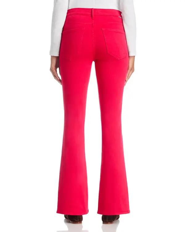 MOTHER The Weekender Low Rise Flare Jeans In Exclusive - Virtual Pink