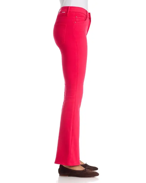 MOTHER The Weekender Low Rise Flare Jeans In Exclusive - Virtual Pink