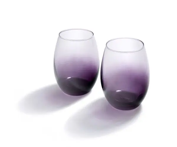 TALIANNA Ombre Stemless Glass, Set Of 4