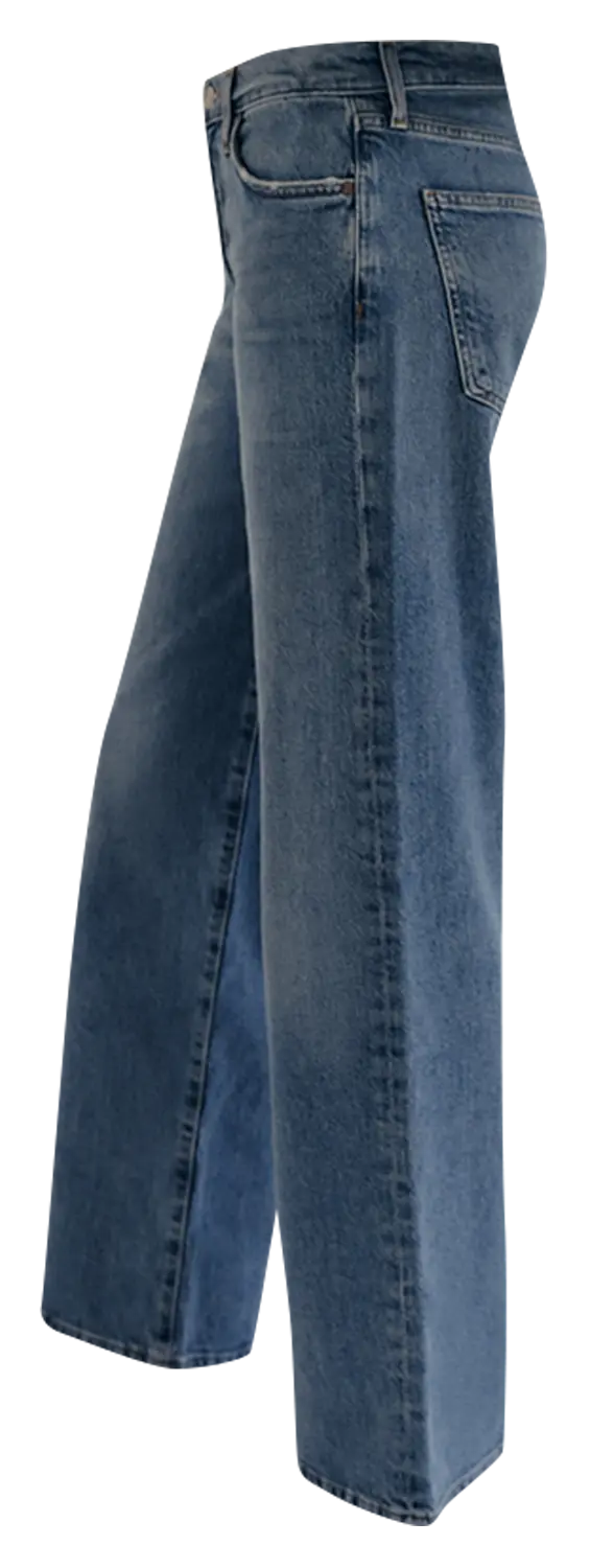 AGOLDE Harper Mid-rise Wide-leg Jeans - Flash