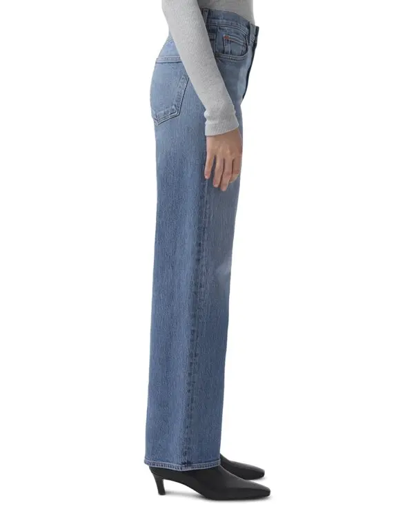 AGOLDE Harper Mid-rise Wide-leg Jeans
