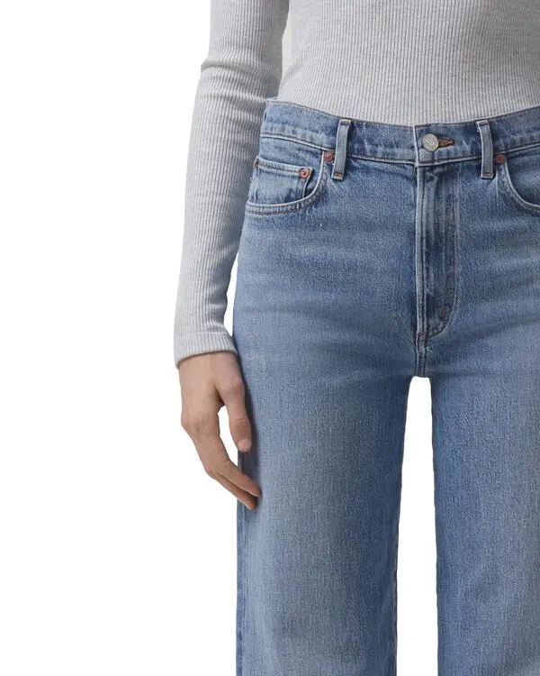 AGOLDE Harper Mid-rise Wide-leg Jeans