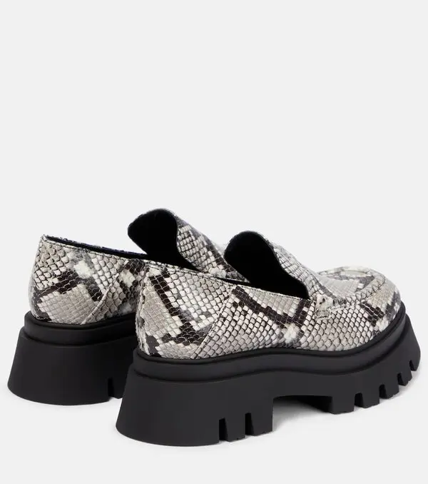 Dorothee Schumacher Printed Leather Platform Loafers