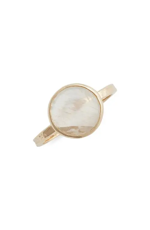 Anzie Moonstone Cabochon Ring - White