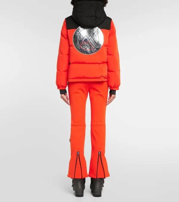YVES SALOMON Hooded Ski Down Jacket - Red