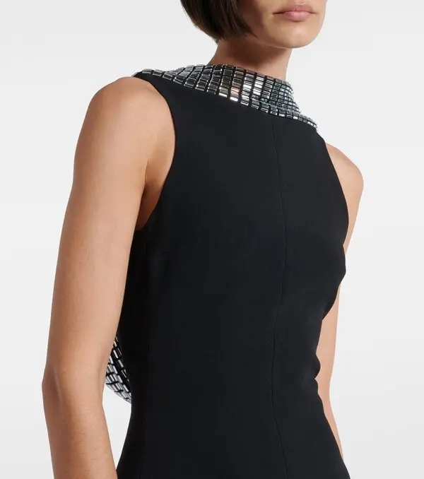David Koma Embellished Cady Gown