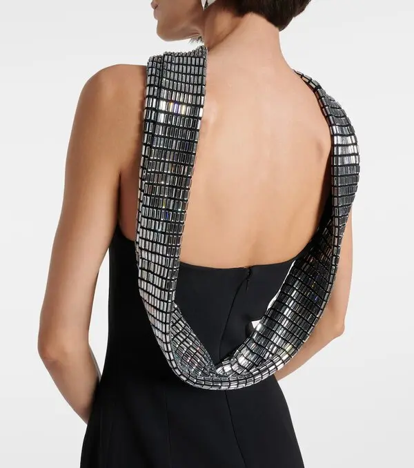 David Koma Embellished Cady Gown