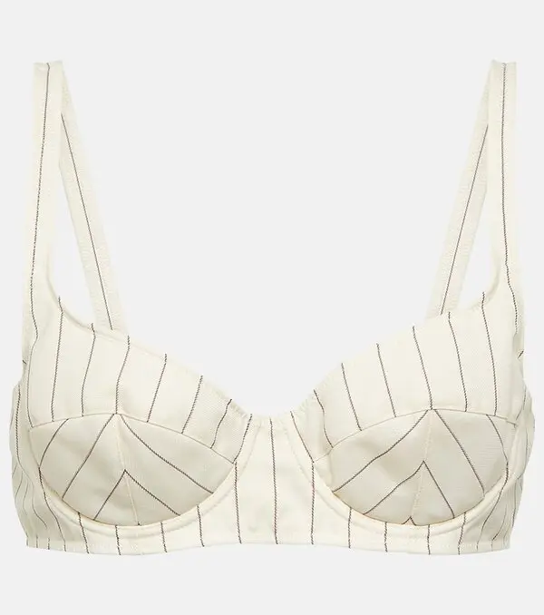 JEAN PAUL GAULTIER Striped Bra Top