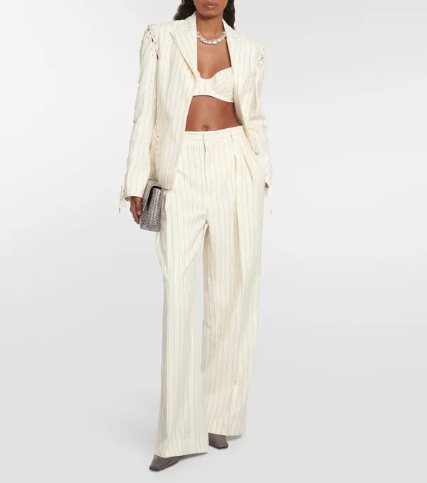 JEAN PAUL GAULTIER Striped Bra Top