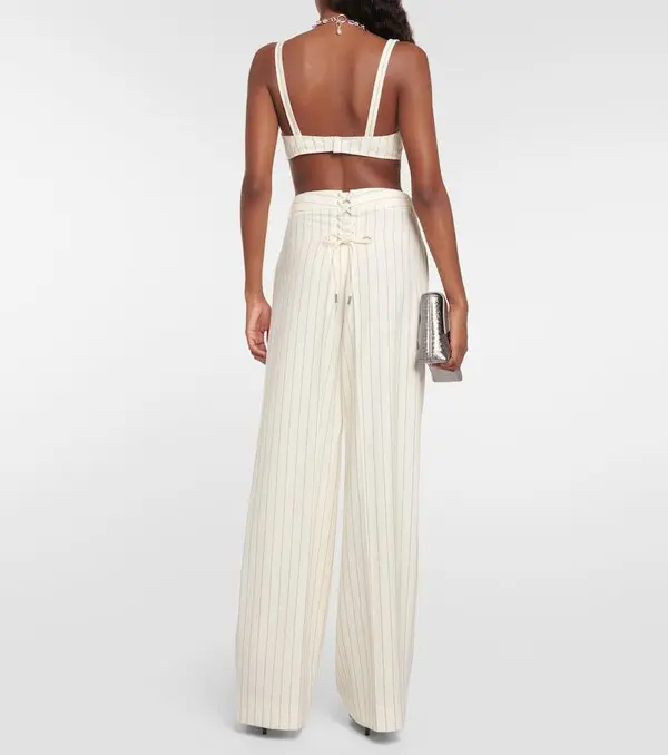 JEAN PAUL GAULTIER Striped Bra Top