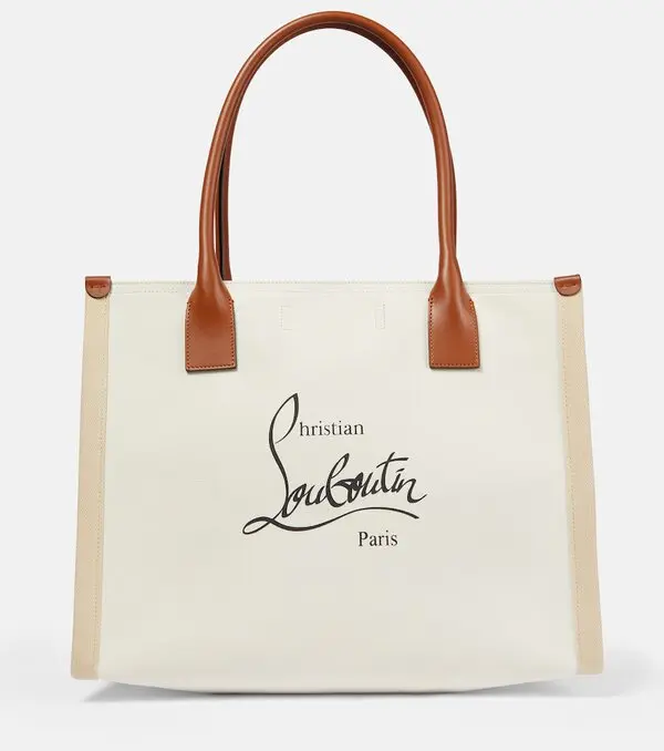 CHRISTIAN LOUBOUTIN Nastroloubi Large Tote Bag - Neutrals