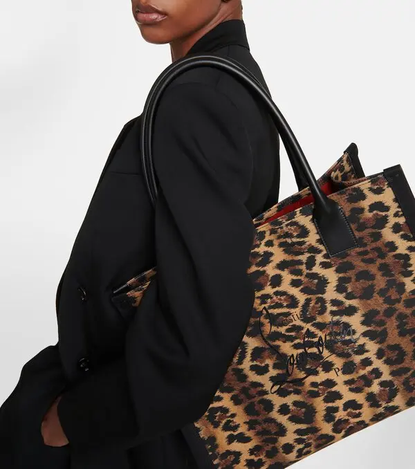 CHRISTIAN LOUBOUTIN Nastroloubi Large Tote Bag - Neutrals
