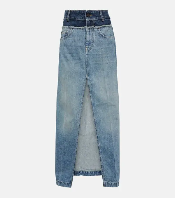 Stella McCartney Denim Maxi Skirt