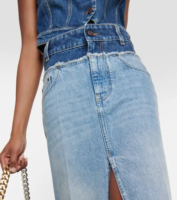 Stella McCartney Denim Maxi Skirt