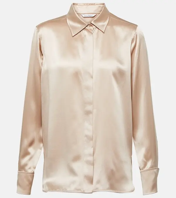 Max Mara Aiello Silk Satin Shirt