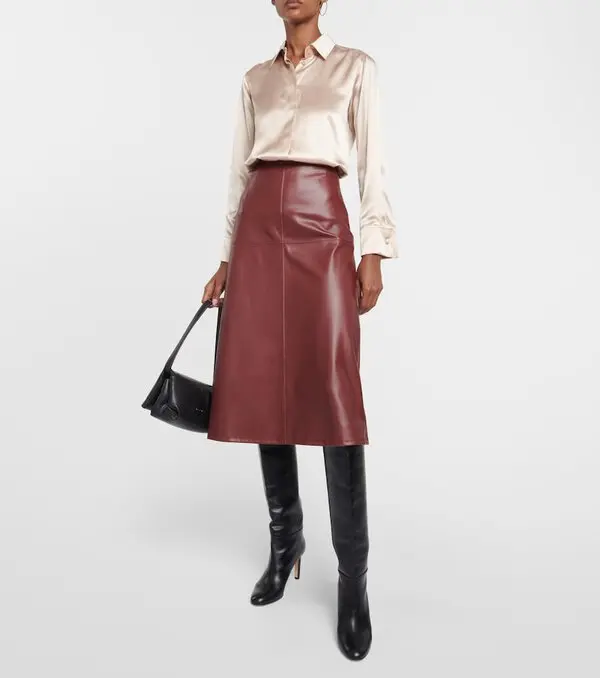 Max Mara Aiello Silk Satin Shirt