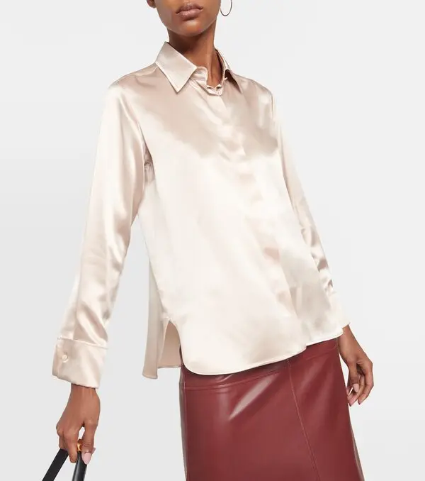 Max Mara Aiello Silk Satin Shirt