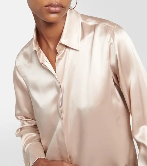 Max Mara Aiello Silk Satin Shirt