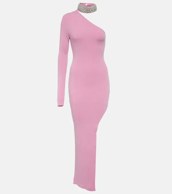 Giuseppe Di Morabito Embellished Wool-blend Maxi Dress