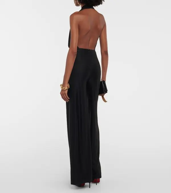 Costarellos Halterneck Jersey Jumpsuit