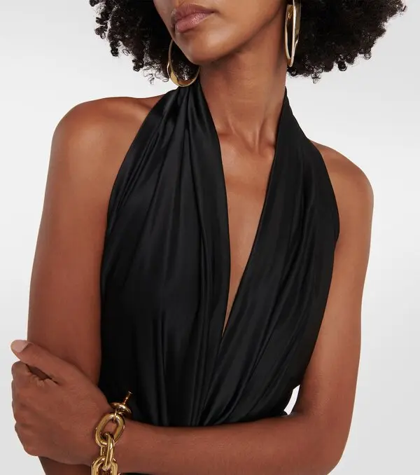 Costarellos Halterneck Jersey Jumpsuit