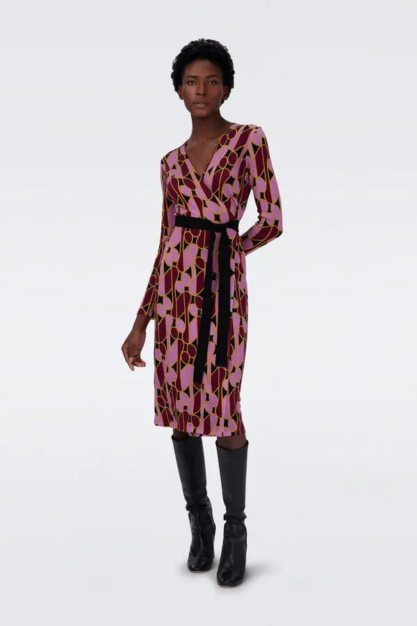 Diane Von Furstenberg Luella Wrap Dress In Natural - 50% Off | Editorialist