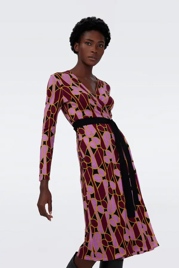 Diane Von Furstenberg Luella Wrap Dress In Natural - 50% Off | Editorialist