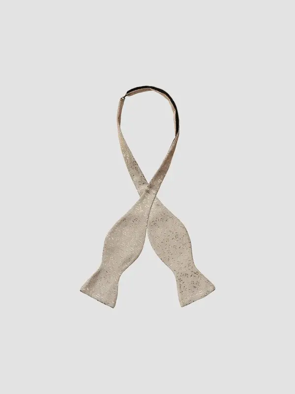 Eton Floral Silk Bow Tie - Ivory
