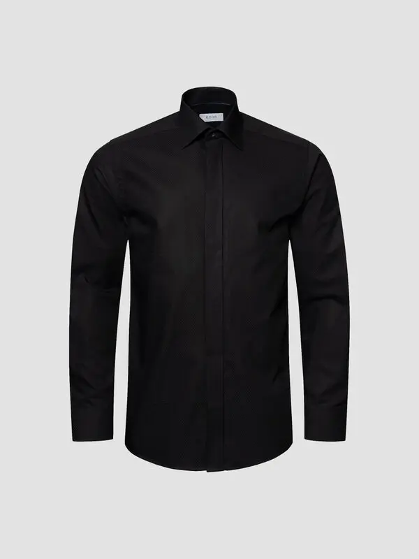 Eton Slim-fit Pin-dot Piqué Shirt