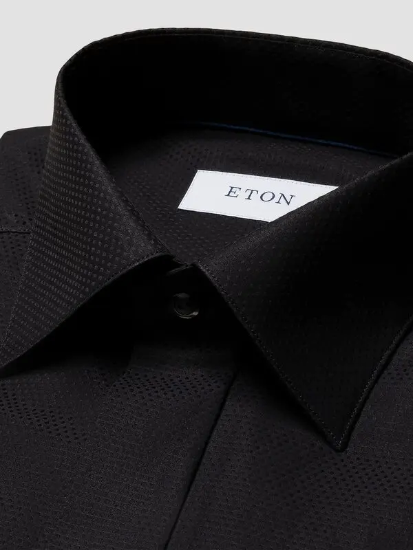 Eton Slim-fit Pin-dot Piqué Shirt