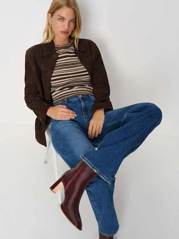 REFORMATION Gillian Ankle Boots