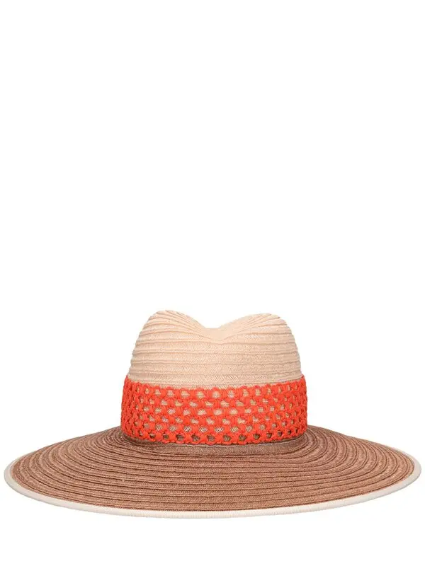 Destree Cindy Straw Hat In Brown,Orange - 70% Off | Editorialist