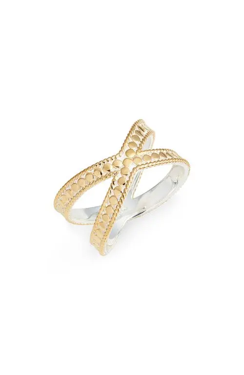 Anna Beck Classic Crossover Ring - Gold