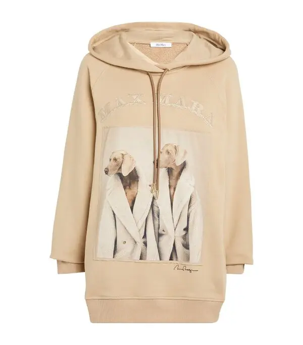 Max Mara Wegman Dog Hoodie In Beige - 20% Off | Editorialist