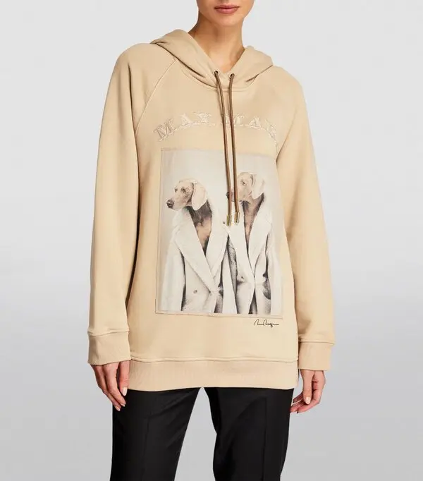 Max Mara Wegman Dog Hoodie In Beige - 20% Off | Editorialist