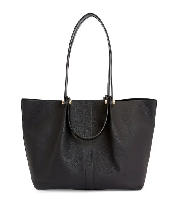 Allsaints Leather Allington Tote Bag In Black - 20% Off | Editorialist