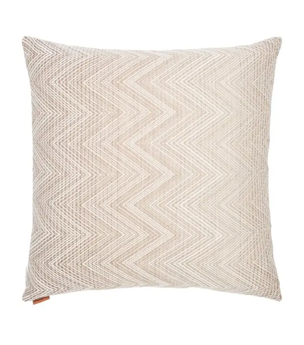 Missoni Zigzag Cushion - Beige/white